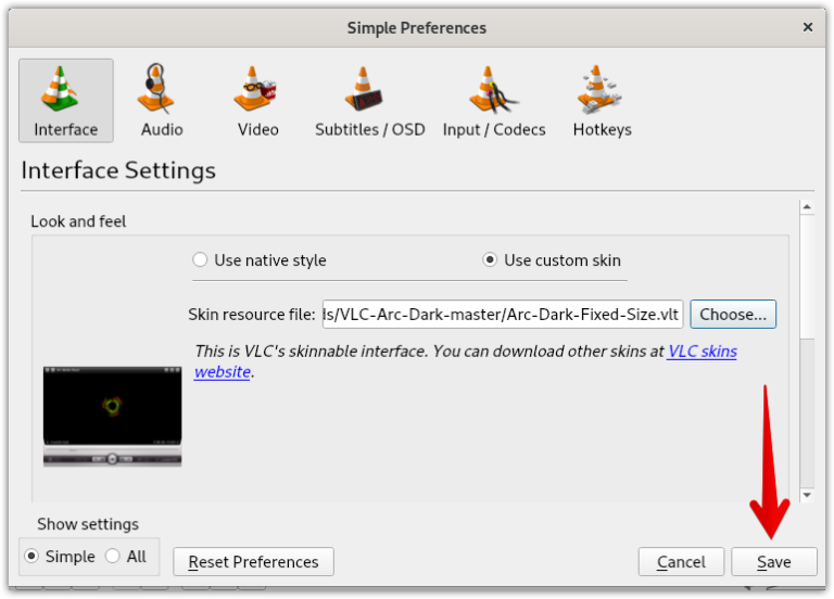 How to Enable Dark Mode in VLC Video Player on Linux – VITUX